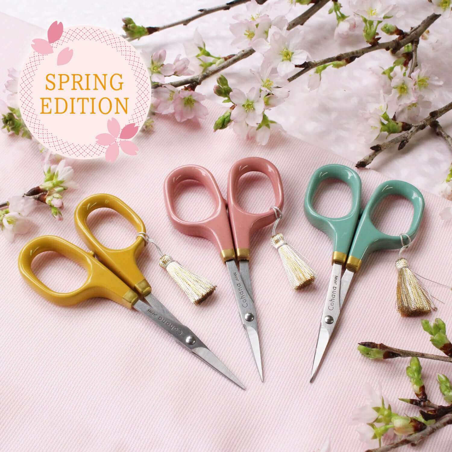 Small Scissors with Lacquered Handles Spring Limited Edition – Cohana ...